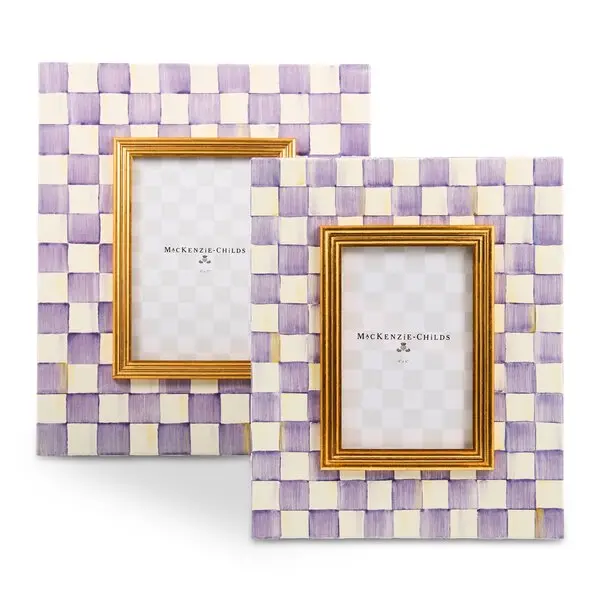MACKENZIE-CHILDS Check Frame, 5 X 7 - Violet