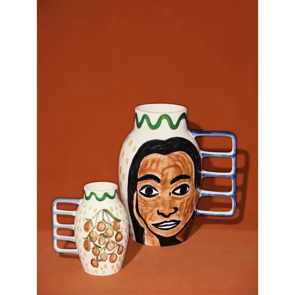 SERAX X Shurleey Pijuayo Santiago De Borja Hand Painted Vase