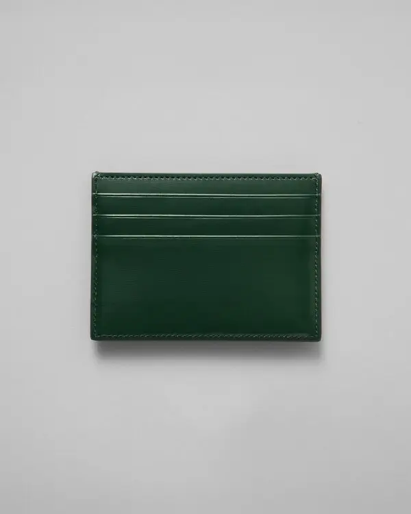 Celine Card Holder Triomphe In Shiny Calfskin