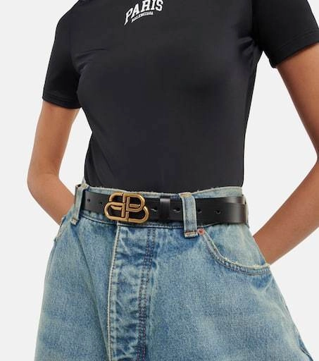 Balenciaga Slim Leather Belt