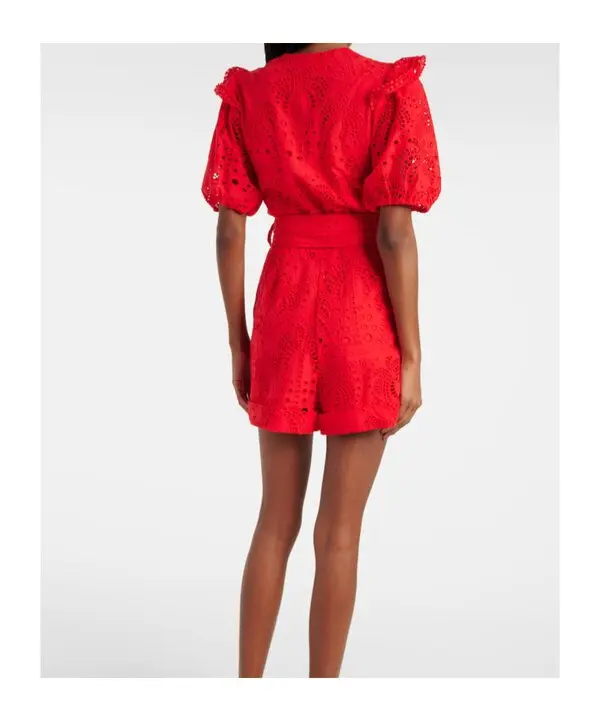 Farm Rio Broderie Anglaise Cotton Romper