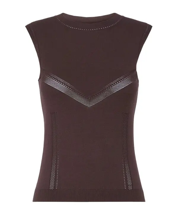 Sportmax Round Neck Sleeveless Vest