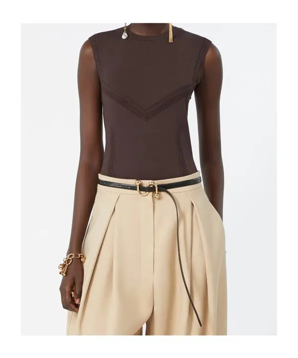 Sportmax Round Neck Sleeveless Vest
