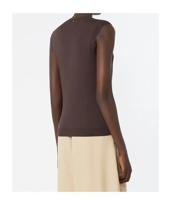 Sportmax Round Neck Sleeveless Vest