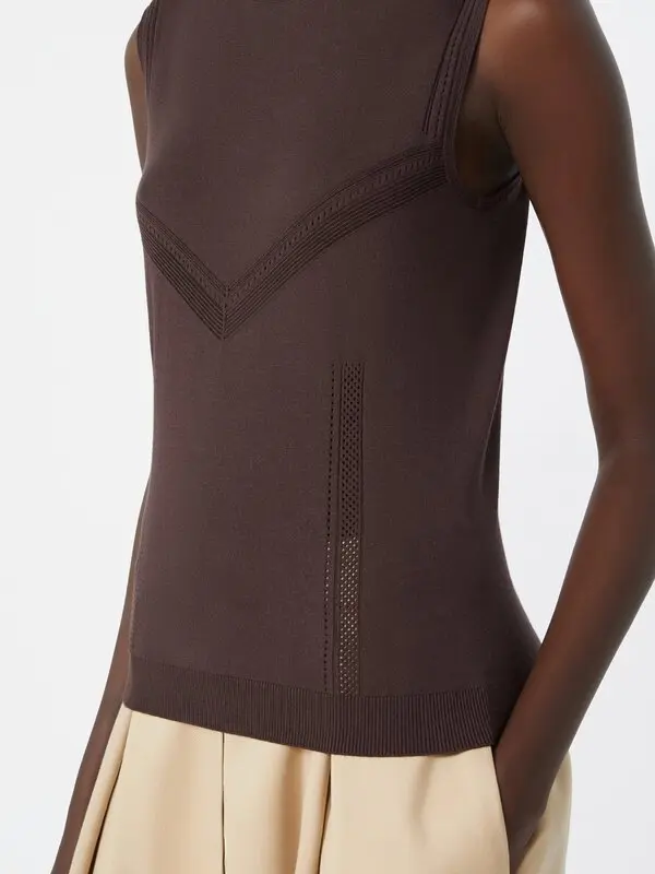 Sportmax Round Neck Sleeveless Vest