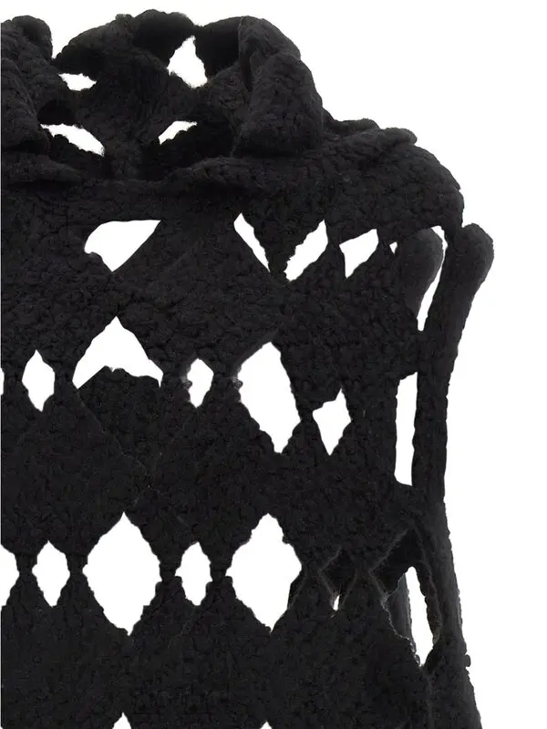 Rick Owens Sarutanya Cut-out Knitted Top