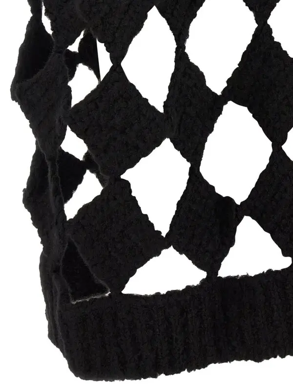Rick Owens Sarutanya Cut-out Knitted Top