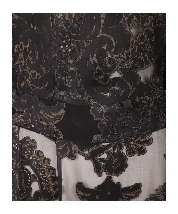 Roberto Cavalli V-neck Emrbroidered Kaftan