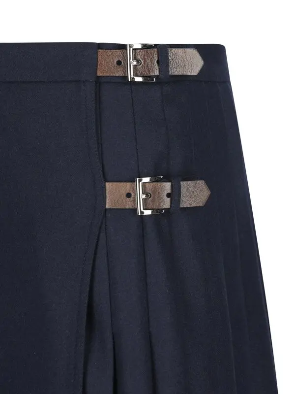 Prada Re-wool Midi Skirt