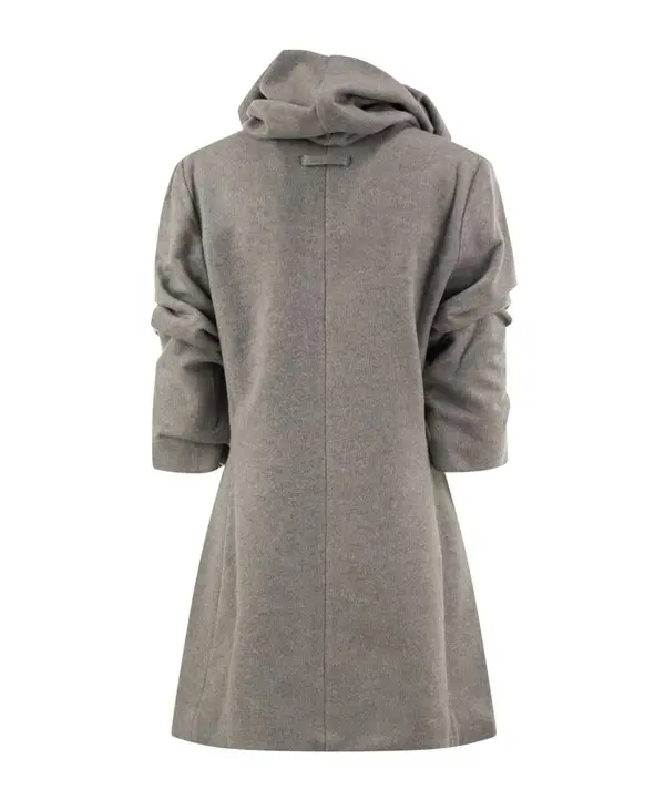 7 For All Mankind Draped Hood Short Dress