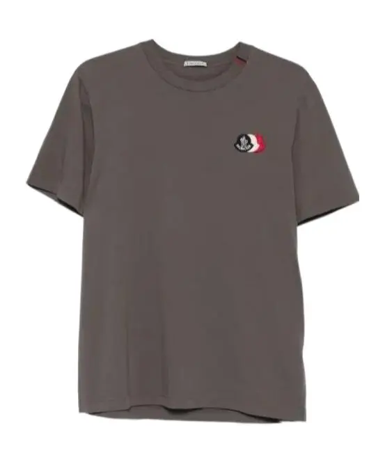Moncler Label-patch T-shirt - Grey