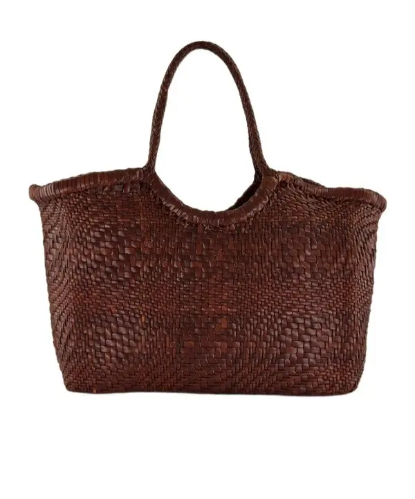 Dragon Diffusion Woven Handbag - Brown