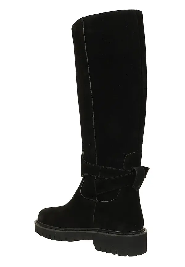 Valentino Garavani Vlogo Signature Round Toe Boots
