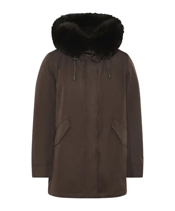 YVES SALOMON Long-sleeved Coat - Black