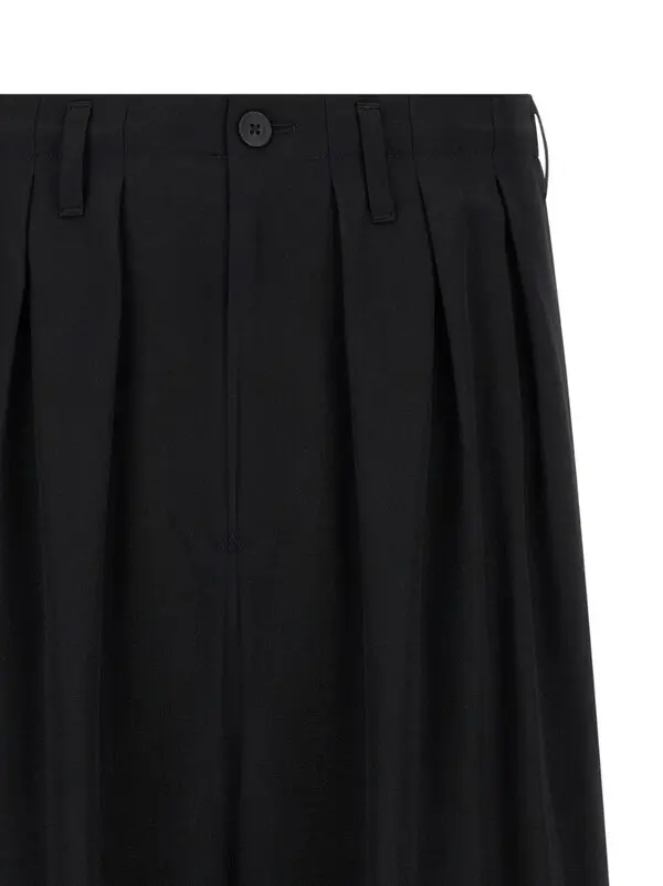 Yohji Yamamoto Pleated Drop-crotch Trousers
