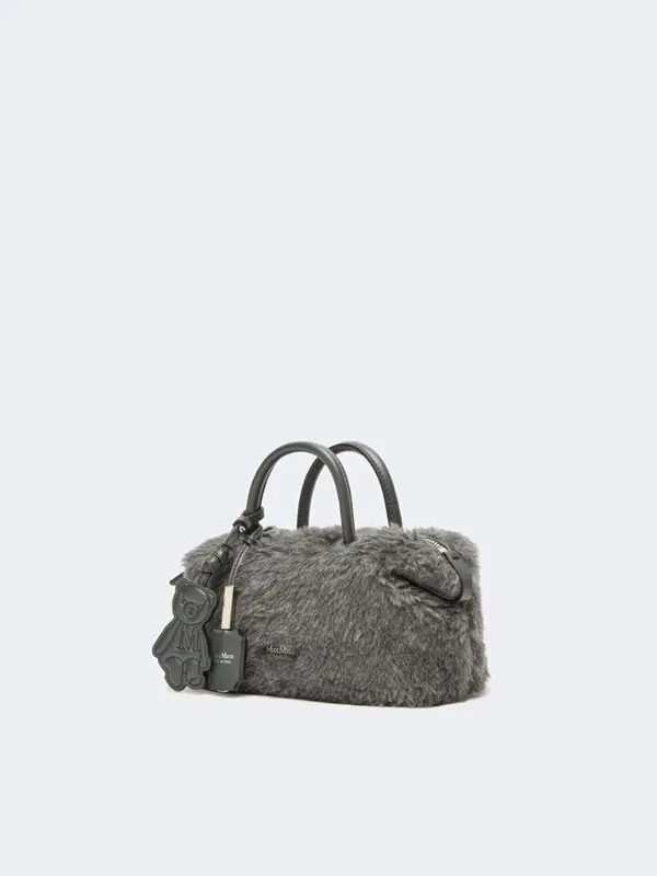 Max Mara Small Boston Bag In Wool And Alpaca Teddy