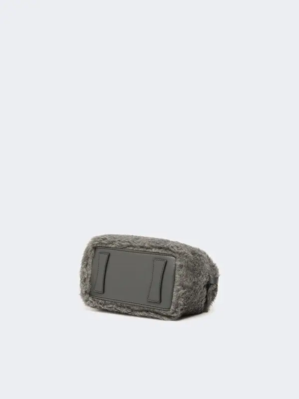 Max Mara Small Boston Bag In Wool And Alpaca Teddy