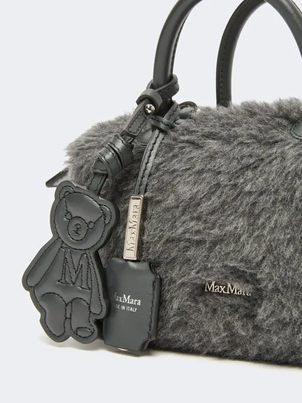 Max Mara Small Boston Bag In Wool And Alpaca Teddy