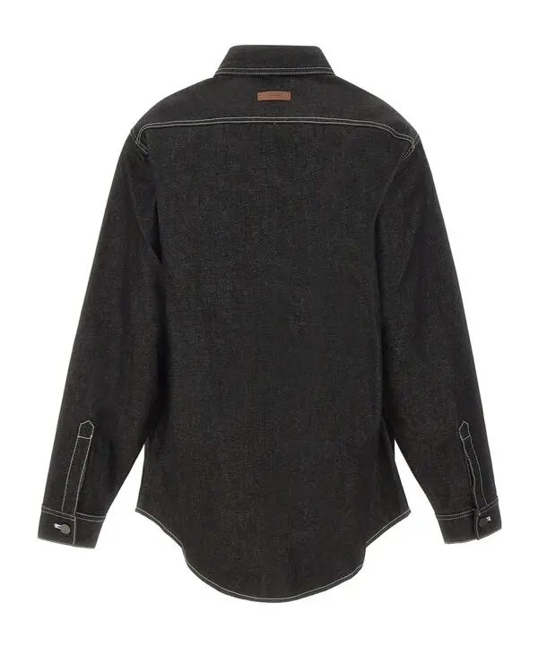 ENTIRE STUDIOS Snap-button Denim Shirt