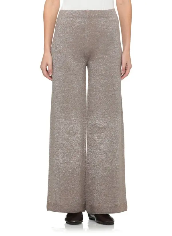 D.exterior Lurex Wide-leg Knitted Trousers - No