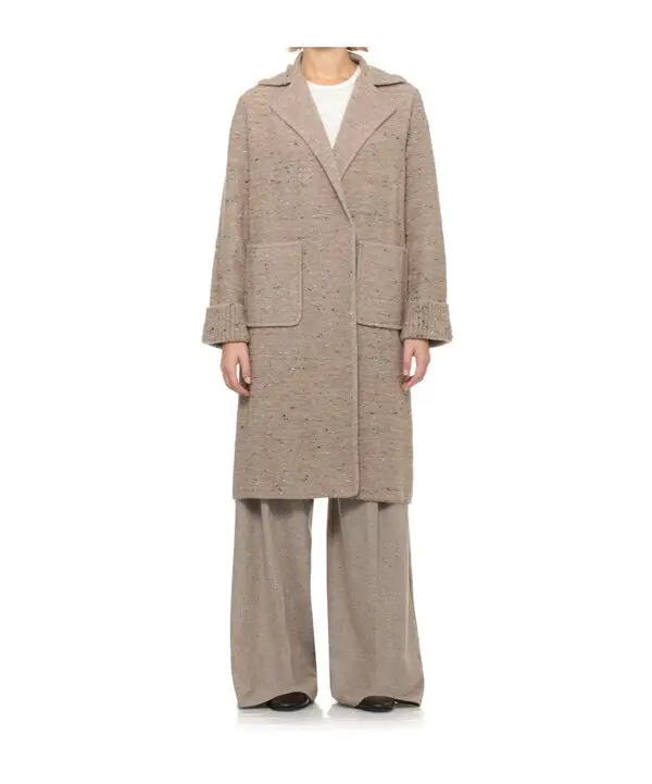 D.exterior Sequined Long Coat