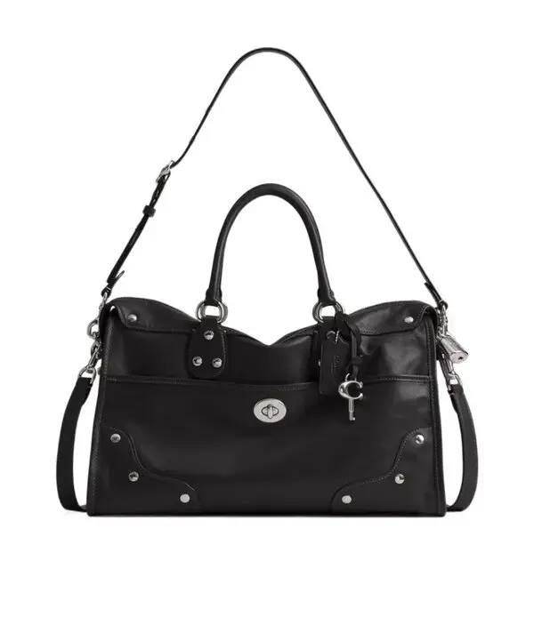 COACH Rhyder Satchel Bag 38 - Silver/black