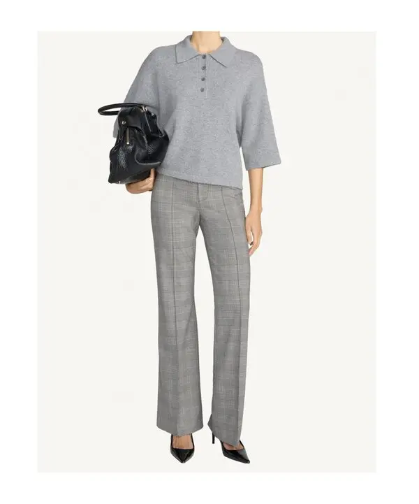 FRAME Ribbed Button-up Polo Shirt