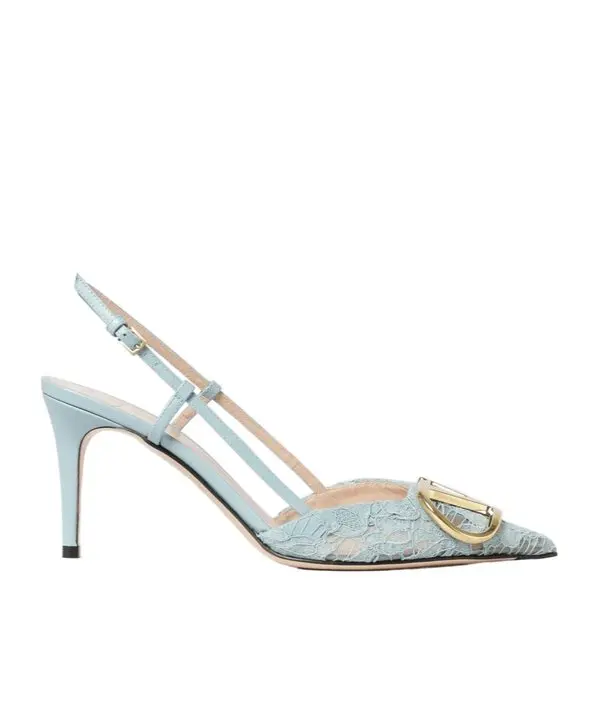 Valentino Garavani Lace-detail Pumps - Multicolor