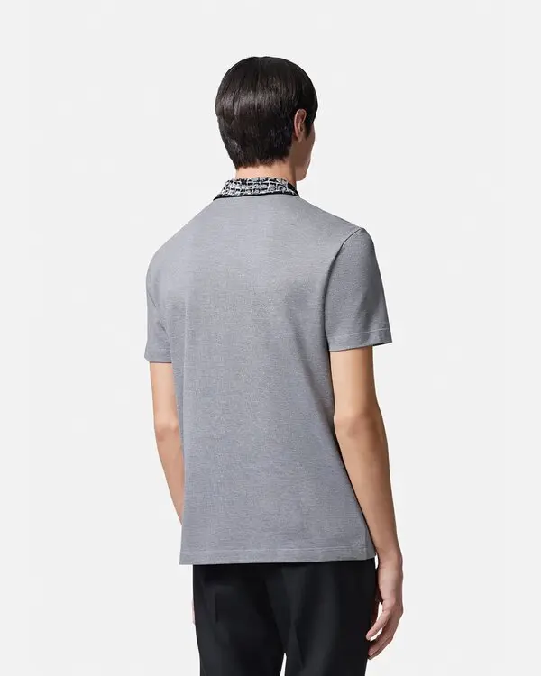 Versace Coccodrillo Cotton Polo Shirt