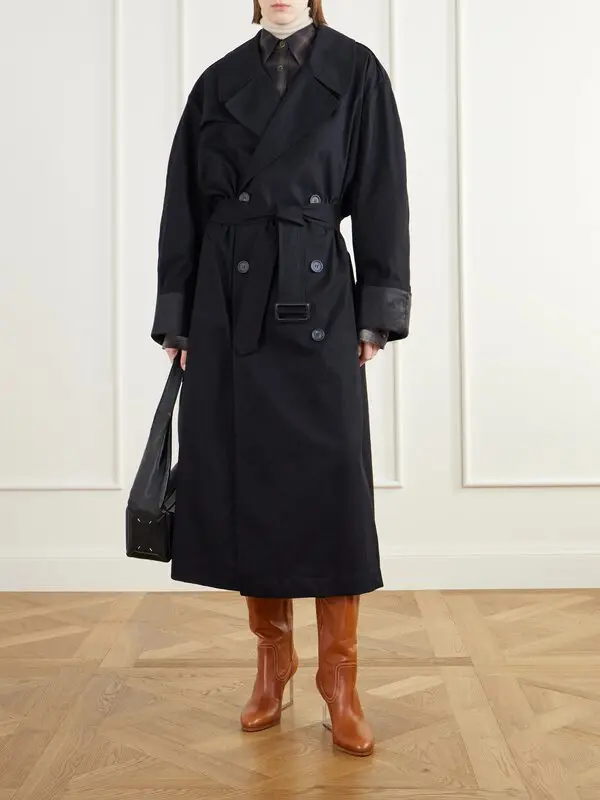 MAISON MARGIELA Plexi Wedge 80 Leather Knee Boots