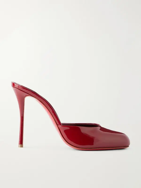 CHRISTIAN LOUBOUTIN Dolly 100 Patent-leather Pumps - Red