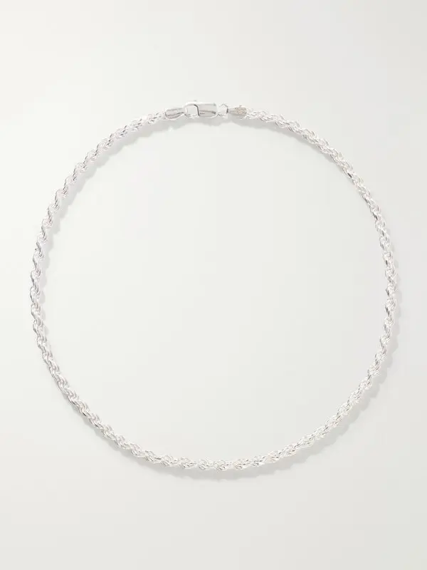 LOREN STEWART Industrial Rope Sterling Chain Necklace