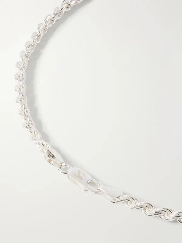 LOREN STEWART Industrial Rope Sterling Chain Necklace