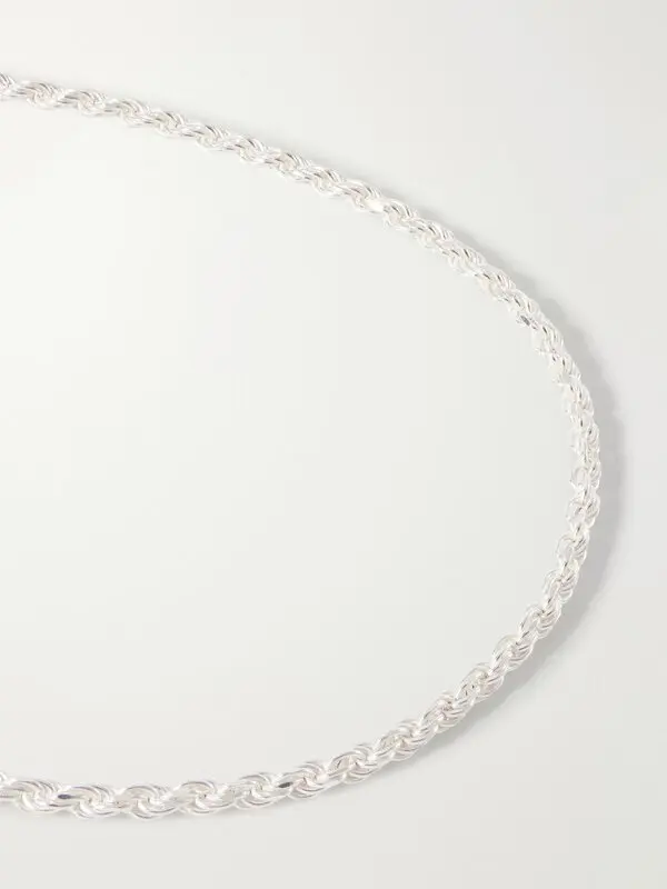 LOREN STEWART Industrial Rope Sterling Chain Necklace