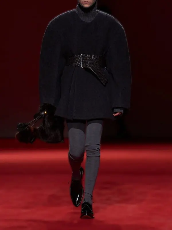Bottega Veneta Paneled Wool-blend Flannel Coat