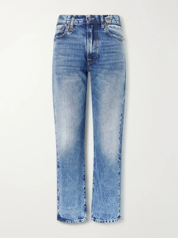 R13 Romeo Cropped Mid-rise Straight-leg Jeans