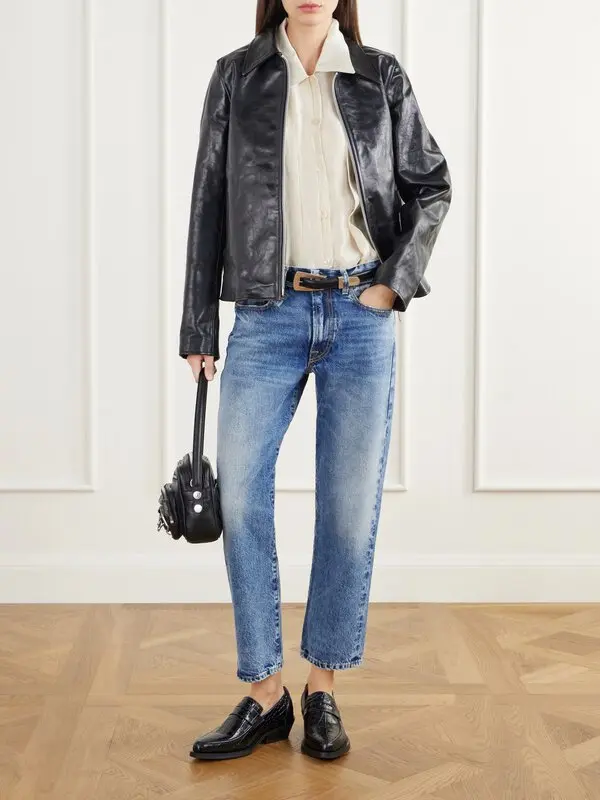 R13 Romeo Cropped Mid-rise Straight-leg Jeans