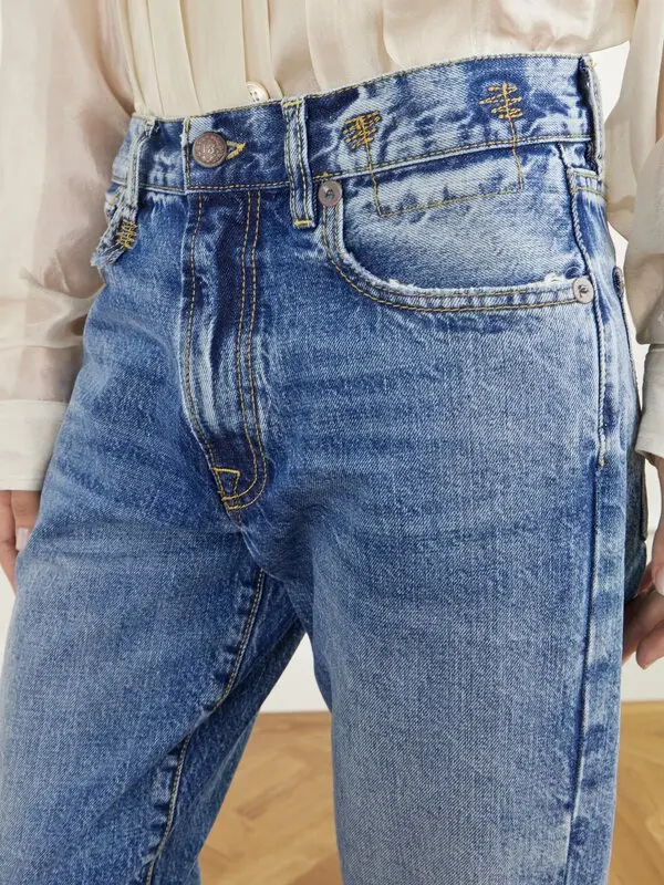 R13 Romeo Cropped Mid-rise Straight-leg Jeans