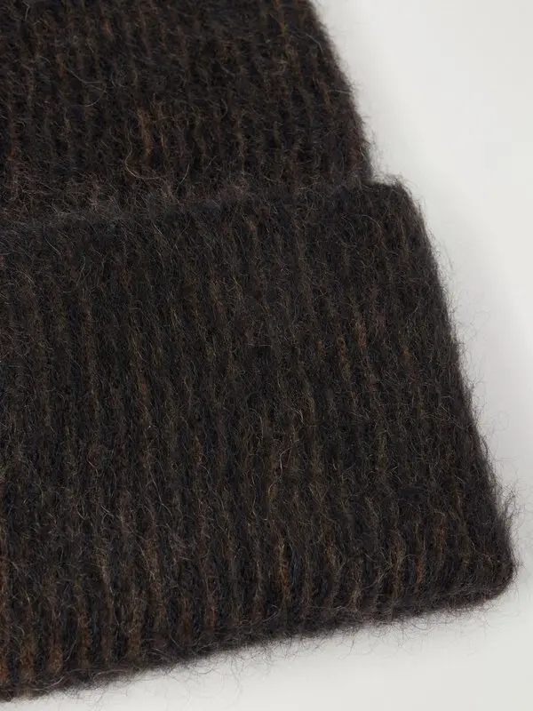Brunello Cucinelli Brushed Ribbed Mohair-blend Beanie
