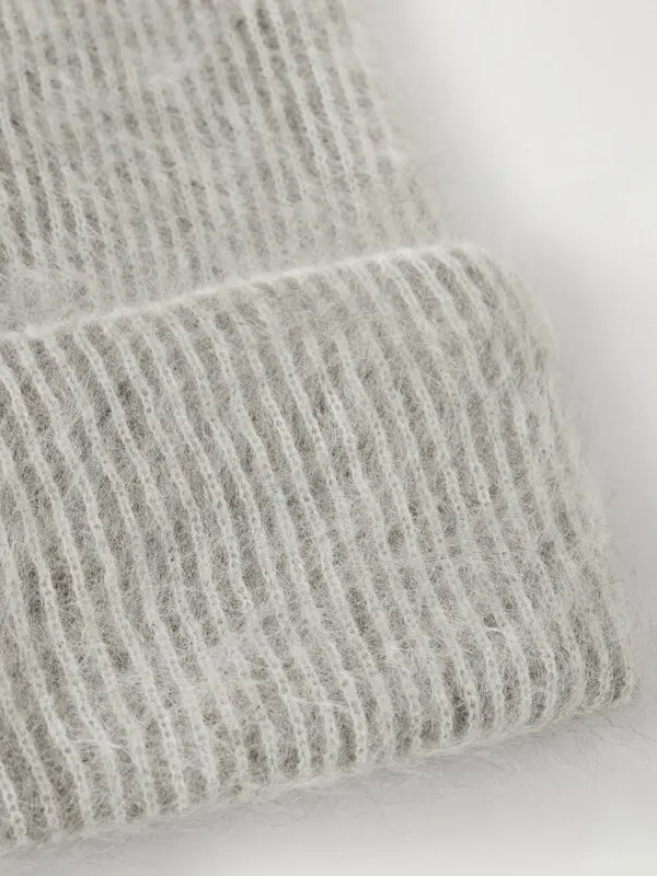 Brunello Cucinelli Brushed Ribbed Mohair-blend Beanie
