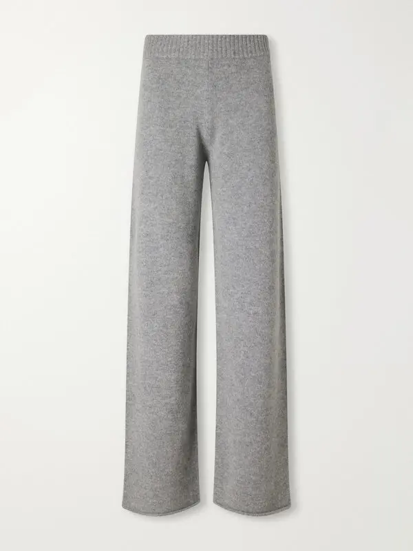 JAMES PERSE Cashmere Wide-leg Pants - Gray
