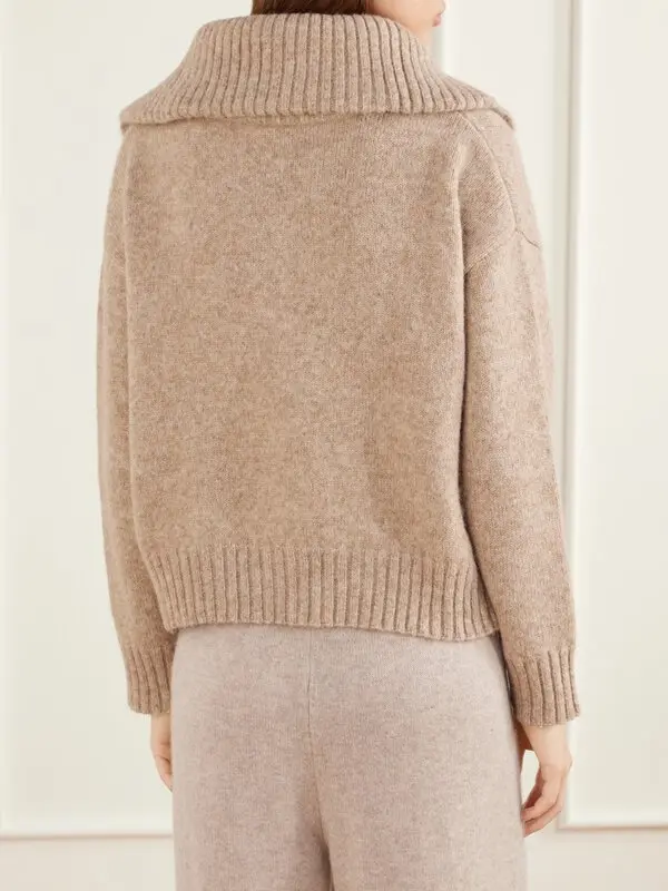 JAMES PERSE Alpaca-blend Polo Sweater
