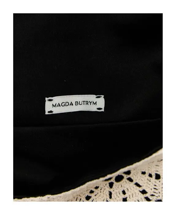Magda Butrym Floral Crochet Handle Clutch Bag