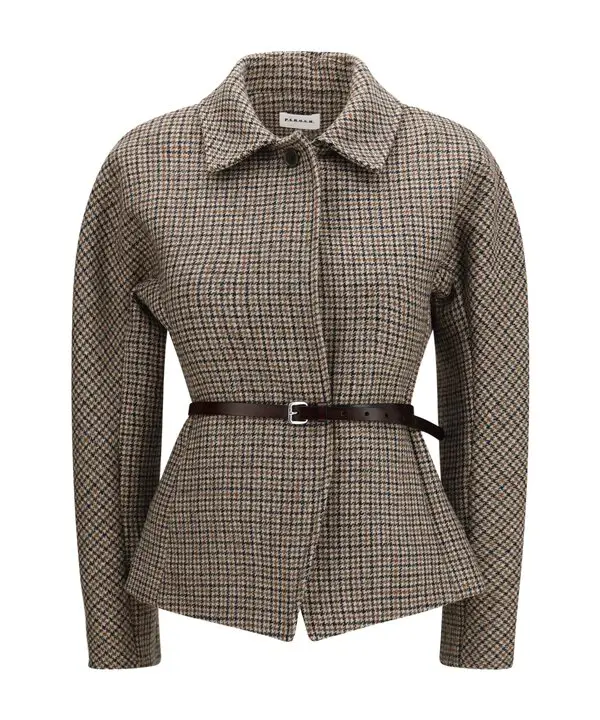 P.a.r.o.s.h Houndstooth Casual Jacket - No