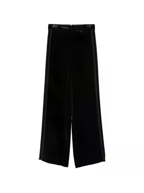 ANN DEMEULEMEESTER Velvet Trousers - Black