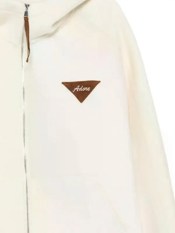 AVA ADORE Logo-patch Hooded Jacket