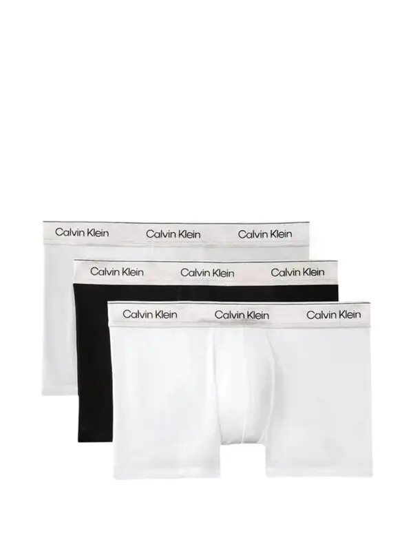 Calvin Klein Logo-waistband Boxers - Black