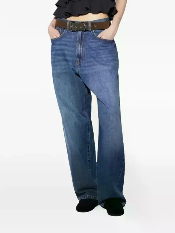 Liviana Conti Sheldon Faded-effect Straight-leg Jeans