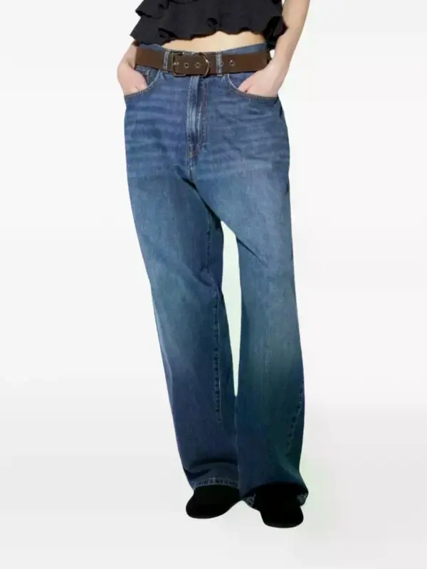 Liviana Conti Sheldon Faded-effect Straight-leg Jeans