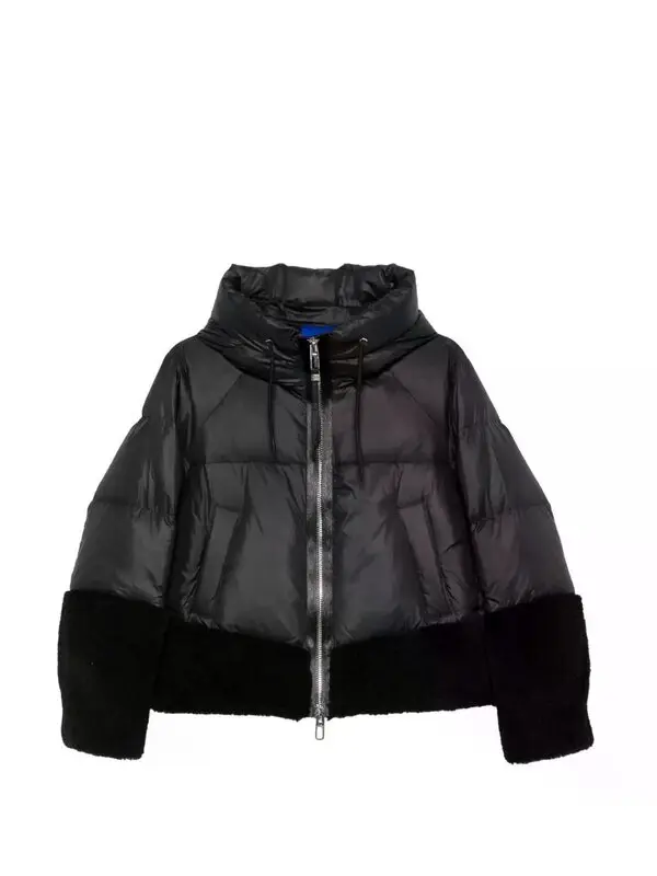 DUNO Hooded Faux-fur Trim Jacket